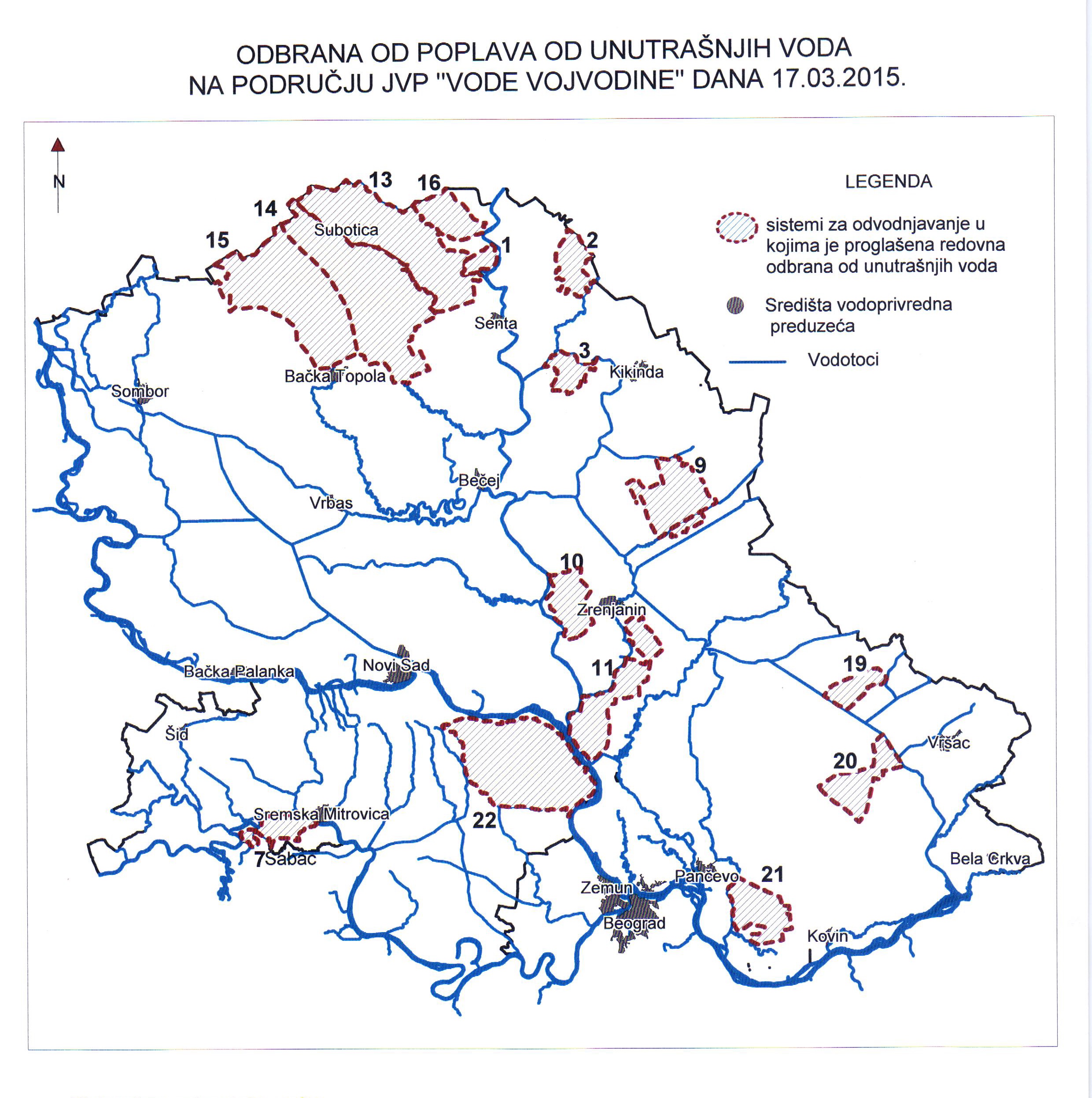 SMANJUJU SE POVRŠINE POD VODOM - JVP "Vode Vojvodine" Novi Sad